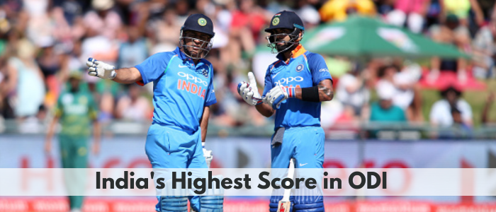 India's Highest Score in ODI: Top Performances by Team India